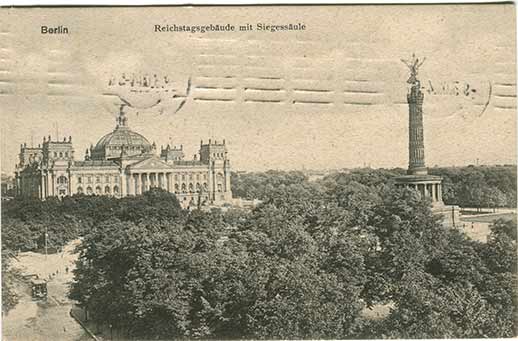Historische Postkarten Reichstagsgebäude - Bundestagsshop